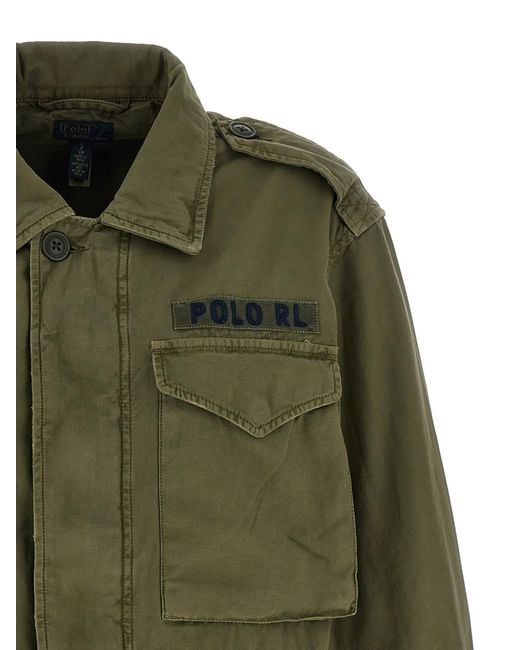 Polo Ralph Lauren Military Jacket in Green | Lyst UK