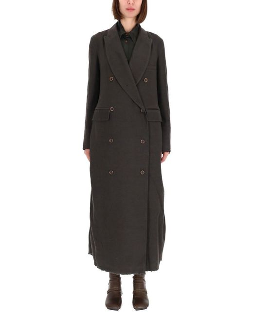 Uma Wang Swan Coat in Black | Lyst UK