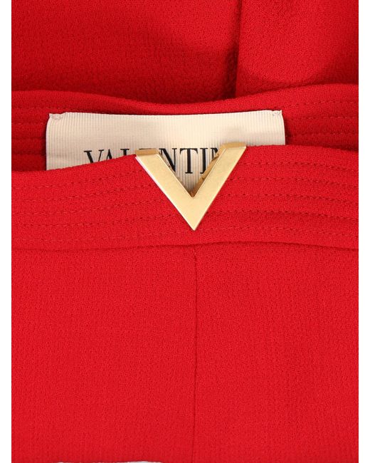 Valentino Vlogo Signature Pants in Red | Lyst UK
