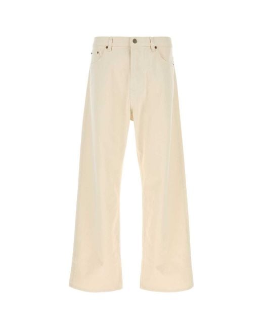 Valentino Garavani Sand Denim Jeans in Natural for Men | Lyst UK