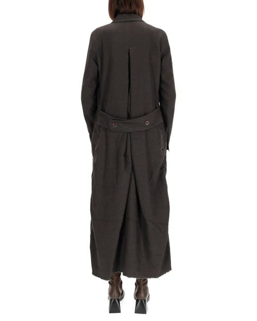 Uma Wang Swan Coat in Black | Lyst UK