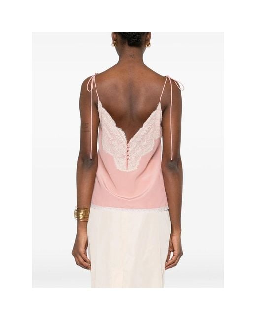 Valentino Top in Pink | Lyst UK