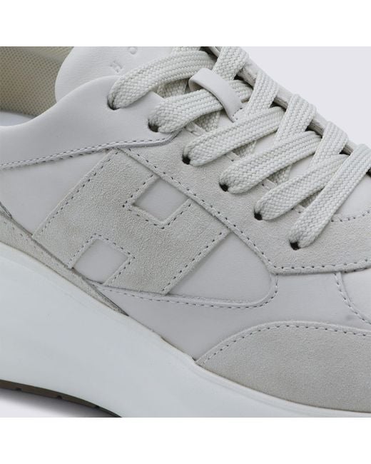 Hogan Leather Maxi Active Sneakers in White | Lyst UK