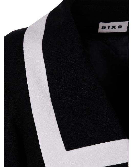 RIXO London Selita Jacket in Black | Lyst