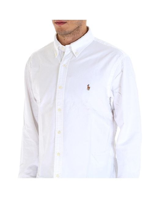 Polo Ralph Lauren Shirt in White for Men | Lyst