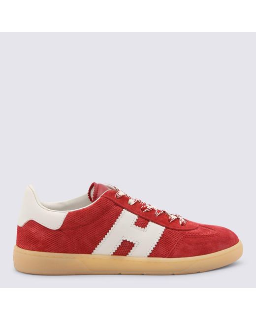 Hogan Red Leather Cool Sneakers | Lyst UK