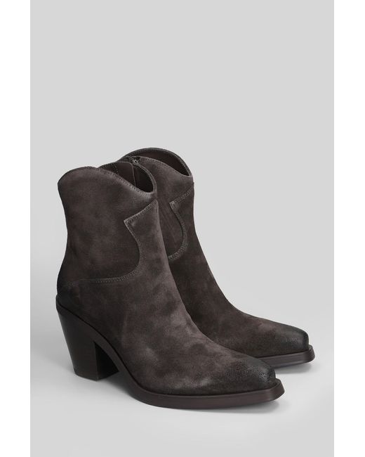Ash Judy 03 Texan Ankle Boots in Brown | Lyst UK