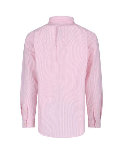 Polo Ralph Lauren Logo Shirt in Pink for Men | Lyst UK