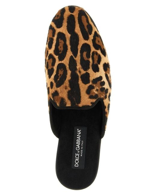 Dolce & Gabbana Young Pope Slipper in Brown for Men | Lyst UK