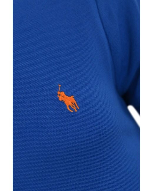 Polo Ralph Lauren Two-Button Cotton Polo Shirt With Logo in Blue for ...
