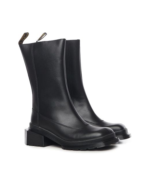 Dr. Martens Maybole Hi Leather Chelsea Boots in Black | Lyst UK