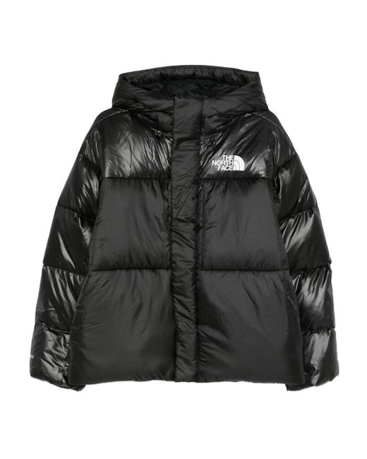 The North Face Pertex Hooded Shell-Down Jacket in Black | Lyst
