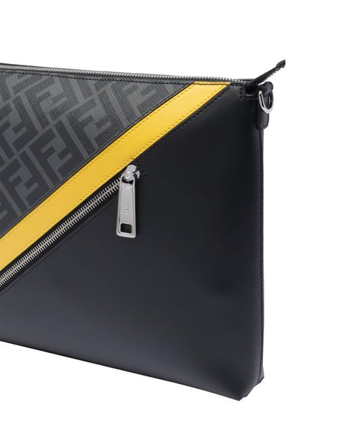 Fendi Diagonal Messenger in Blue for Men | Lyst