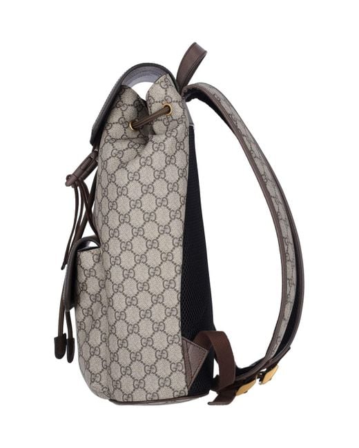 Gucci Small Backpack Ophidia in Black for Men | Lyst