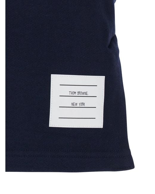 Thom Browne Classic 4Bar Skirt With Drawstring Elastic Waist And 4Bar ...