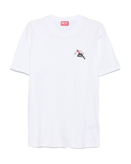 DIESEL Short-Sleeved in White for Men | Lyst