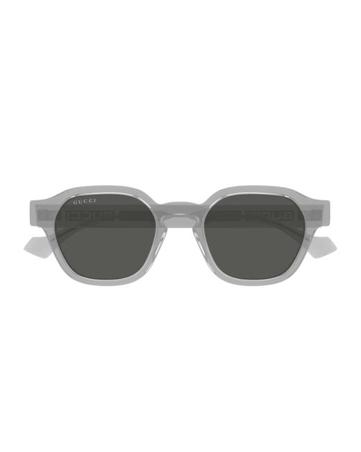 Gucci Gg1730S Linea Lettering 004 Sunglasses in Gray for Men | Lyst