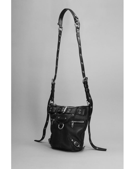 Balenciaga Emo Bucket Shoulder Bag in Gray | Lyst