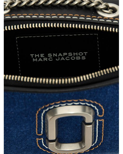 Marc Jacobs The Denim Chain Snapshot Crossbody Bag in Blue | Lyst