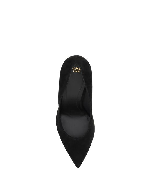 Balmain Heeled Pump in Black | Lyst
