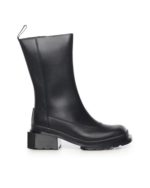 Dr. Martens Maybole Hi Leather Chelsea Boots in Black | Lyst UK