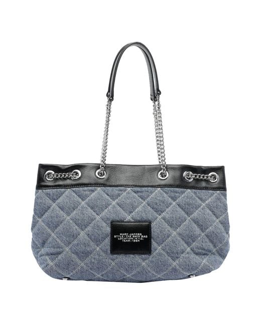 Marc Jacobs The Quilted Denim Chain Sack Bag in Blue | Lyst