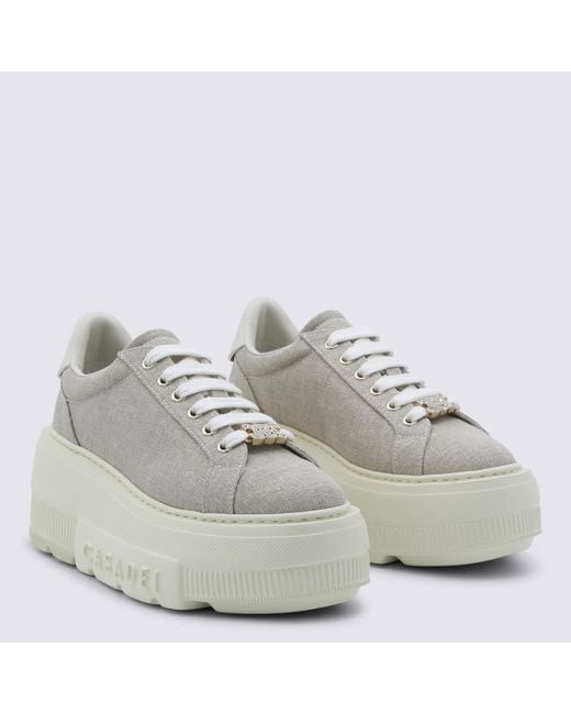 Casadei Leather Nexus Solar Eclipse Sneakers in Grey | Lyst UK