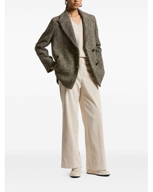 Peserico Cordless Trousers in Natural | Lyst UK