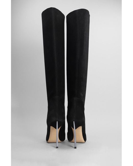 Casadei Blade High Heels Boots in Black | Lyst