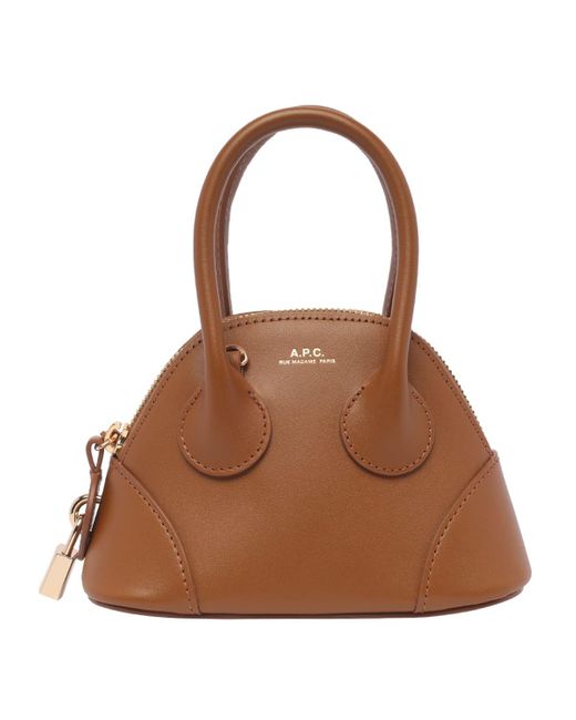 Apc Mini Emma Hand Bag In Brown Lyst