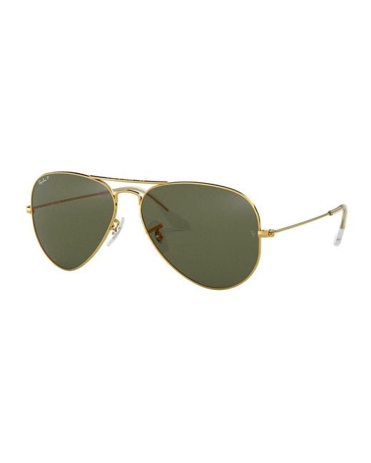 Ray-Ban Aviator Rb 3025 Polarizzato Metallo in Green | Lyst UK