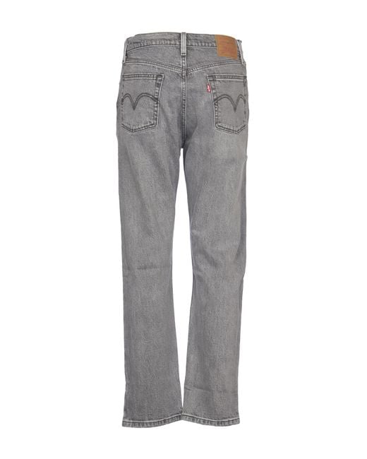Levi's Grey 501 Jeans in Gray | Lyst
