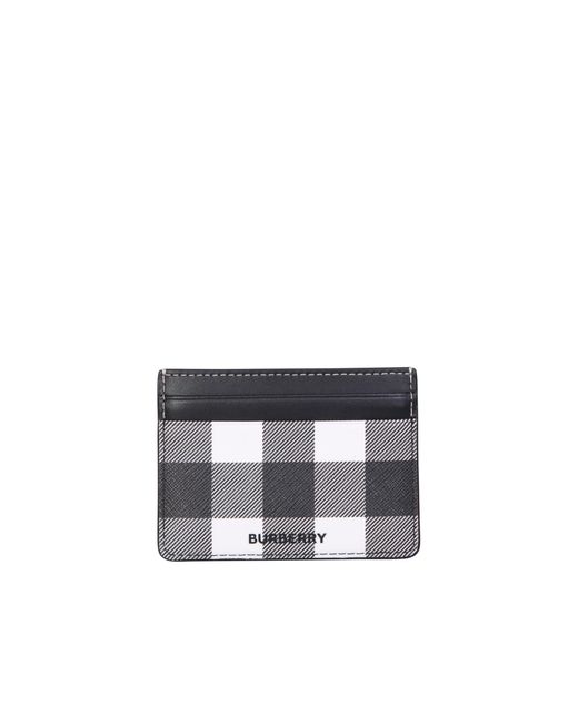 Burberry Sandon Card Case With 's Iconic Check Pattern in White for Men ...