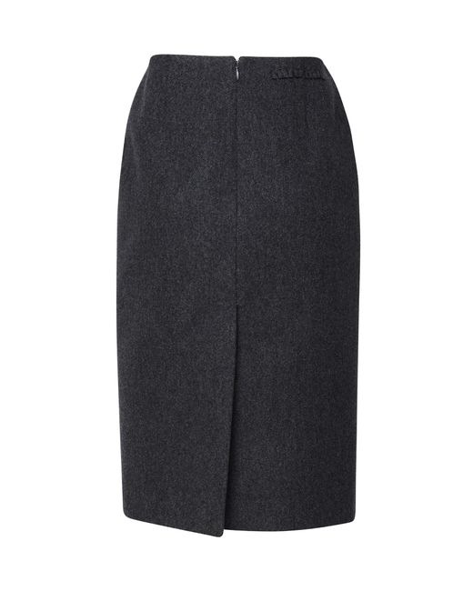 Miu Miu Longuette Skirt in Black | Lyst