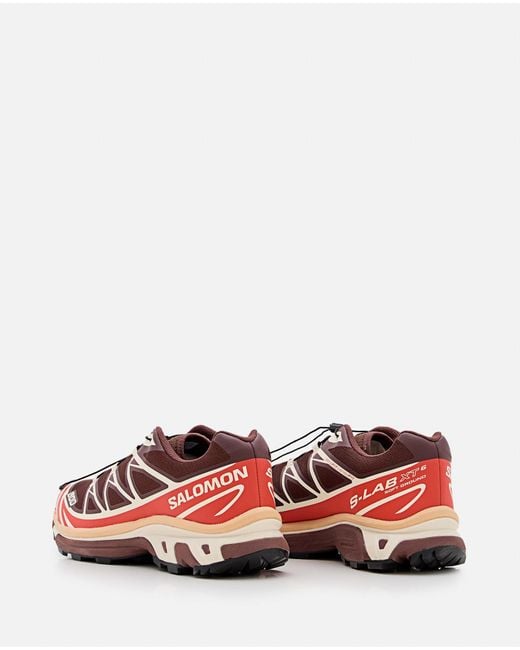 Salomon Xt-6 Sneakers in Red | Lyst