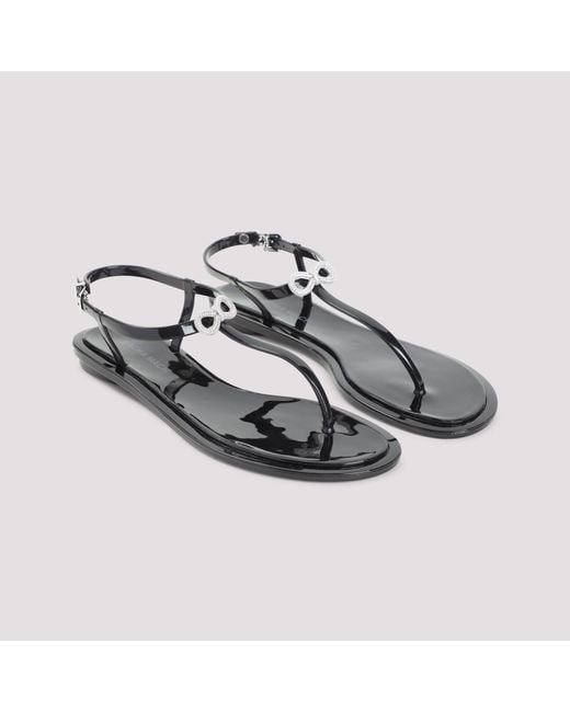 Mach & Mach Double Bow Sandals Pvc in Brown | Lyst UK