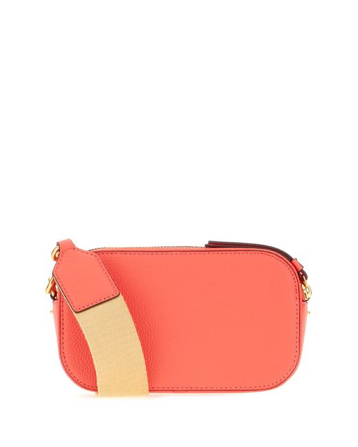 Tory Burch Leather Mini Miller Crossbody Bag in Pink | Lyst