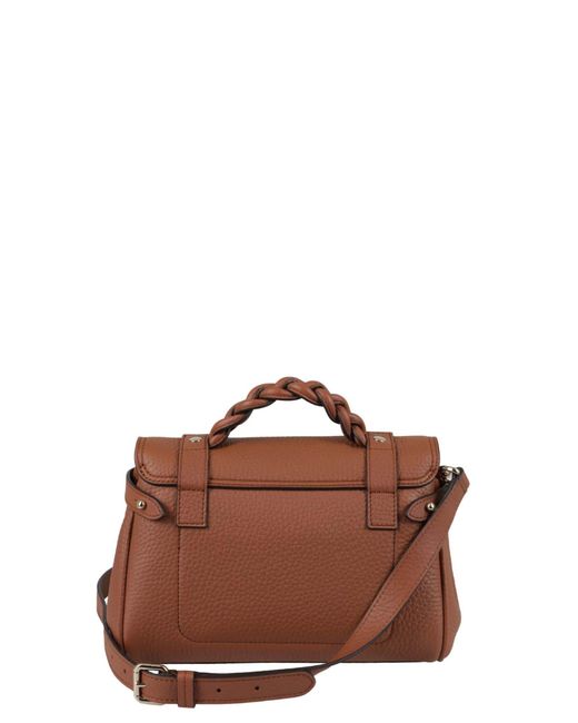 Mulberry Mini Alexa Heavy Grain in Brown | Lyst
