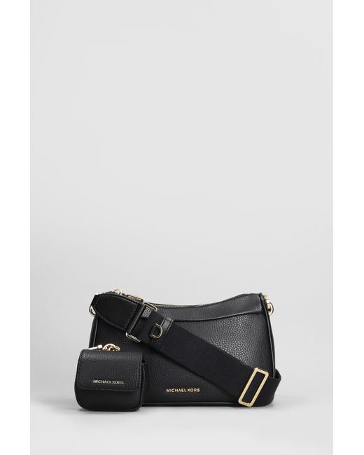 Michael Kors Jet Set Shoulder Bag in Black | Lyst