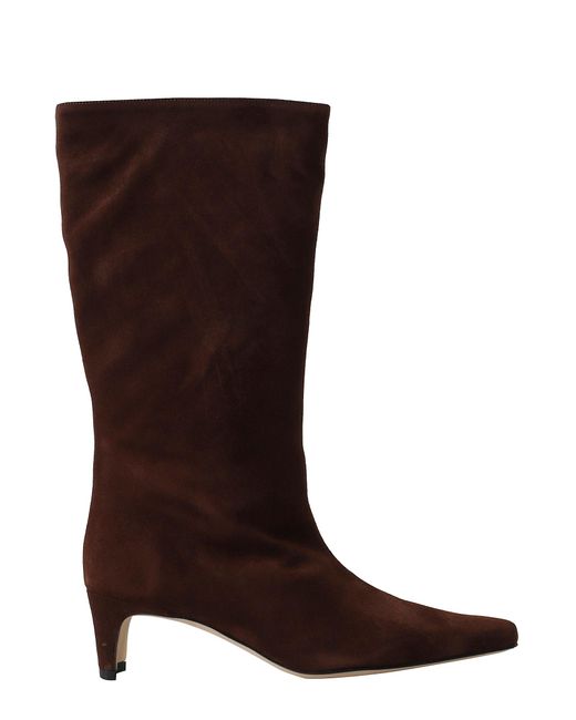 STAUD Midcalf Wally Boot in Brown | Lyst