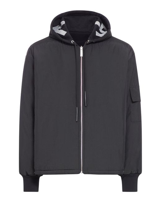 44 Label Group Reversible Jacket With Hood And Logo in Blue for Men | Lyst
