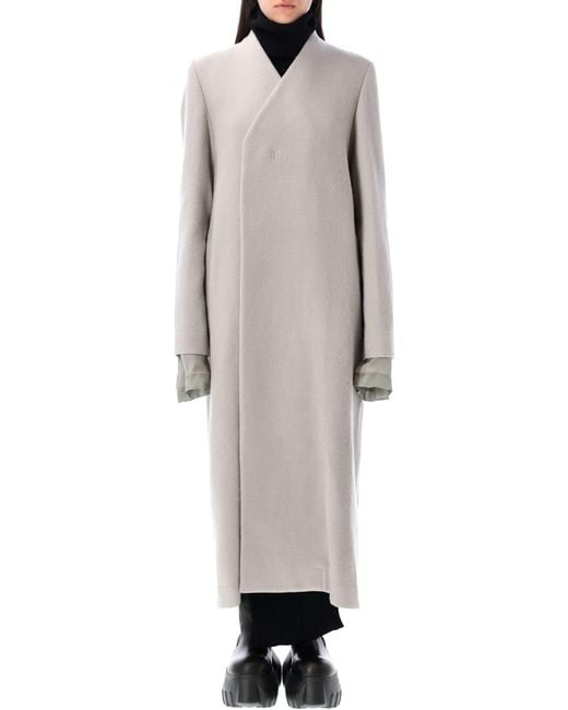 Rick Owens Museum Coat in Grey | Lyst UK