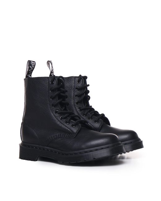 Dr. Martens 1460 Pascal Mono Lace-Up Boots in Blue | Lyst