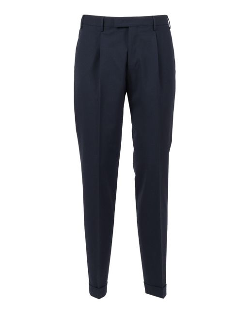 PT Torino Master, 1 Pleat, Diagonal Pockets, Flap Back Pockets, Turn-Up ...