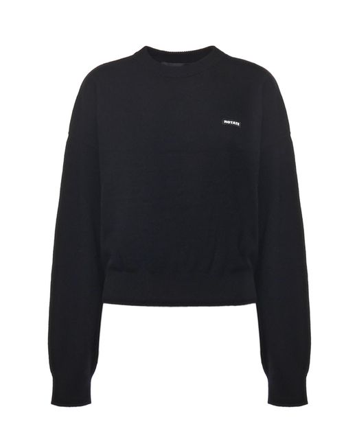 ROTATE BIRGER CHRISTENSEN Sweater With Lettering Logo in Blue | Lyst