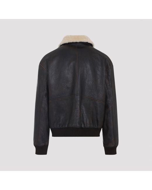Celine Aviator Jacket in Black for Men | Lyst