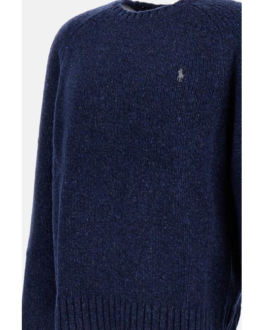 Polo Ralph Lauren Recycled Wool Pullover in Blue for Men | Lyst UK