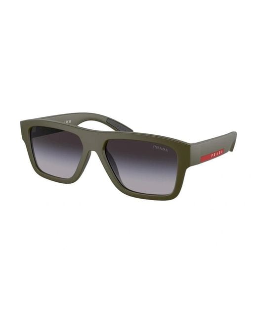 Prada Linea Rossa Ps 04Zs Propionato Sunglasses in Grey for Men | Lyst UK