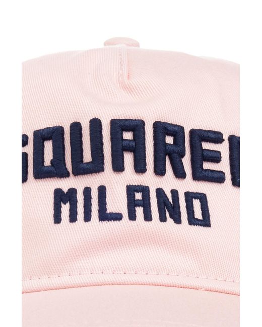 DSquared² Baseball Cap in Pink | Lyst UK