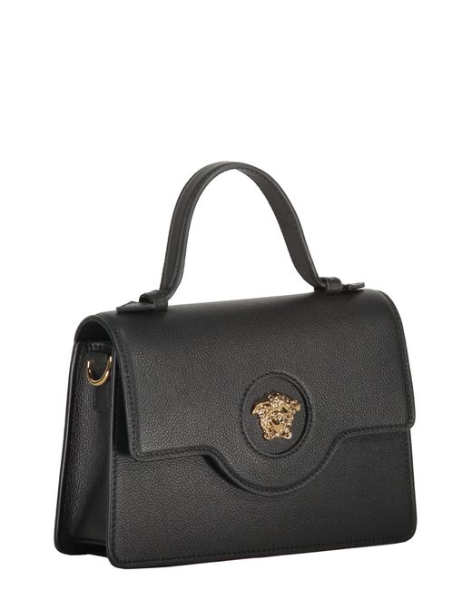 Versace Leather Mini Bag in Black | Lyst UK